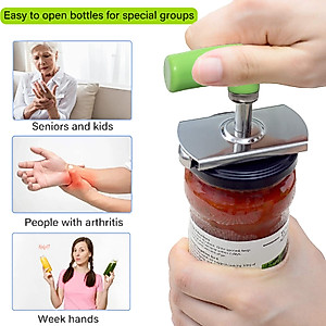 Jar Opener for Weak Hands,Jar Opener for Seniors with Arthritis,Low Strength and Children,Bottle Opener Tool, Adjustable Jar Opener for 1-4inch Bottles and Jars