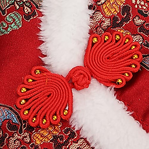 Pssopp Dog Tang Suit Dog Winter Cloth Happy New Year Qipao Costume Tang Dynasty Cat Dress