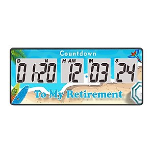 Runleader Digital 9999 Days Events Timer, Count-Down&Count-up Tracking,Backlight Display,Alarm Reminder,Battery Replacement,User Shutdown for Wedding Retirement Christmas
