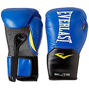 Everlast Elite Pro Style Training Gloves, Blue, 12 oz