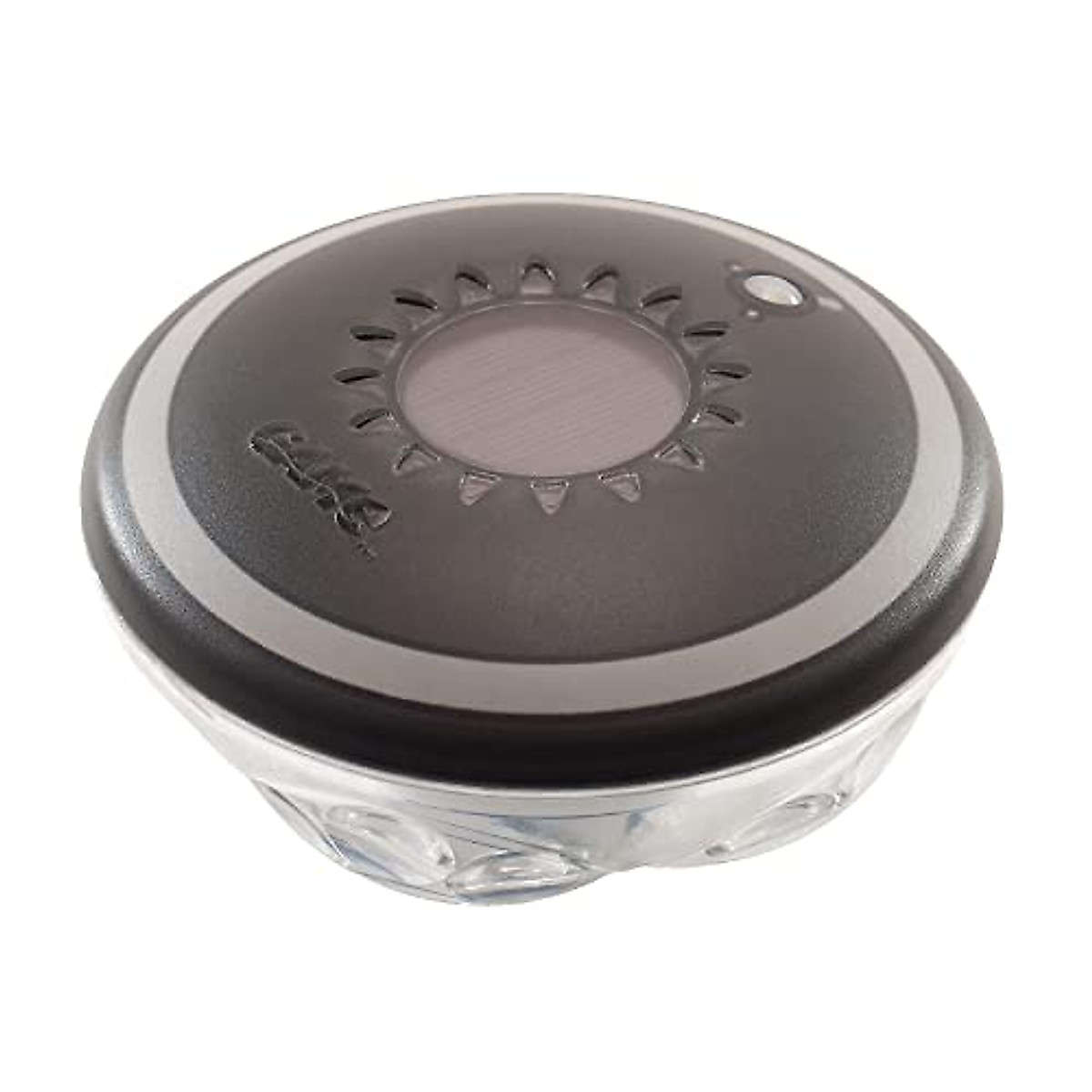 GAME 3547-BB Floating Show Underwater Pool, Solar Powered, 7 LED Light Modes, Lasts up to 6 Hours, Auto On/Off, 5.5 Inches Diameter, Grey