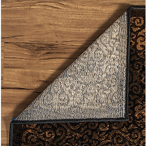 Linon Vintage Collection Illusion Synthetic Rugs, 5' x 7'6", Brown