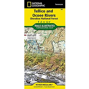Tellico and Ocoee Rivers Map [Cherokee National Forest] (National Geographic Trails Illustrated Map, 781)