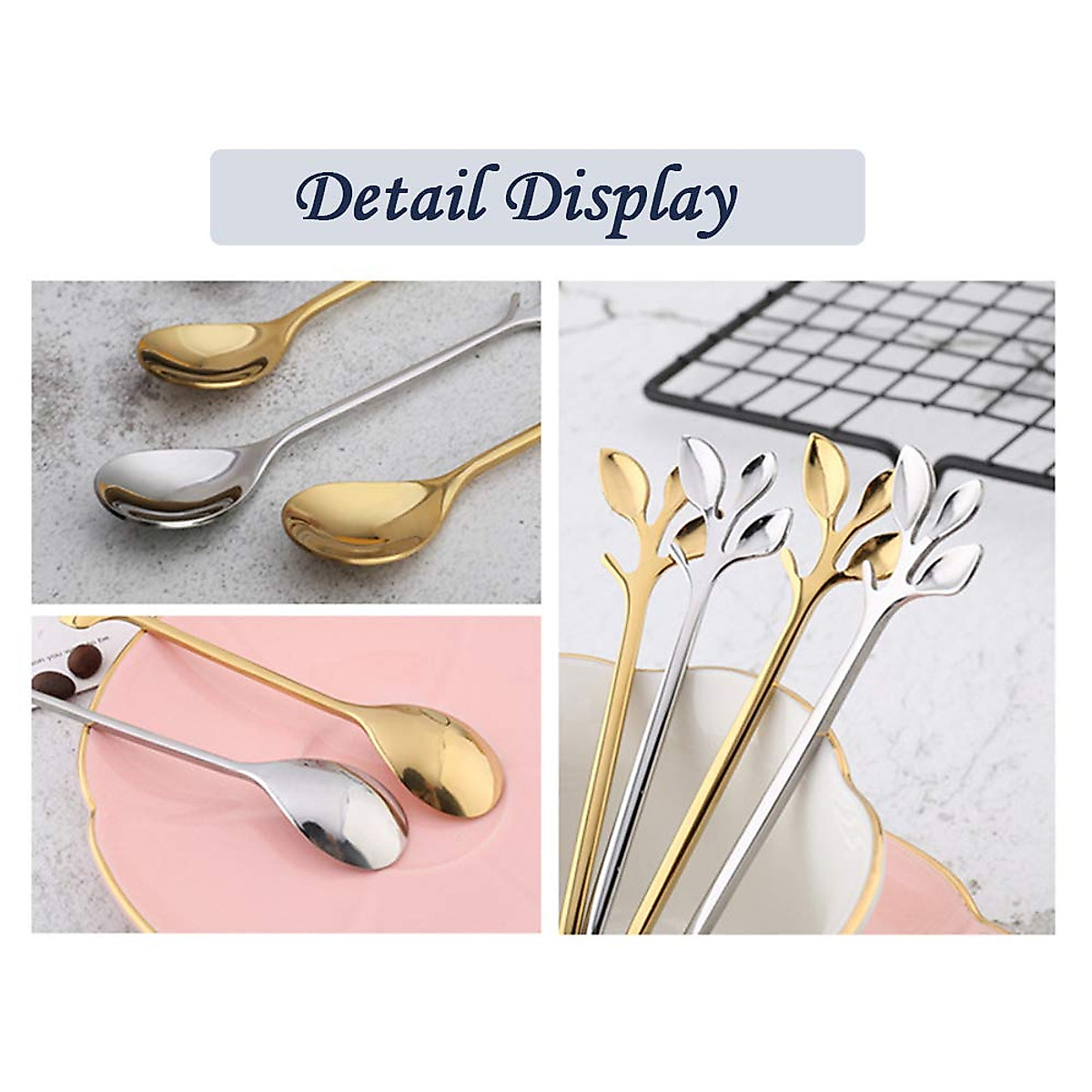 Turbokey Fruit Forks Cocktail Sticks Set of 8, Stainless Steel 4.7 Inches Mini Salad Forks Appetizer Cake Dessert Forks Party Supplies (8 Forks-Silver)