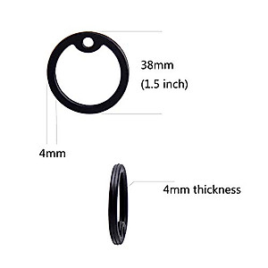 JAYP 1.5 Inch Slicon Rubber Silencers for Military Dog Tag 2pcs Set -Blue