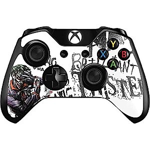 Skinit Decal Gaming Skin compatible with Xbox One Controller - Officially Licensed Warner Bros Brilliantly Twisted - The Joker Design