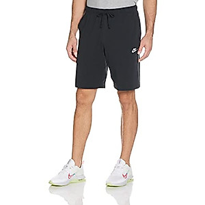 Nike Men's Sportswear Club Short Jersey, Black/White, Large
