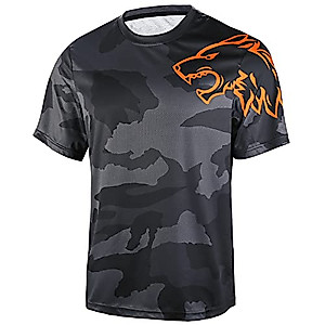 Wisdom Leaves Men Mountain Bike Shirts Short Sleeve MTB Jersey Cycling Bike Shirt Downhill Motocross T-Shirt