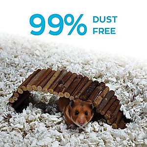 carefresh 99% Dust Free White Natural Paper Small Pet Bedding with Odor Control, 50 L