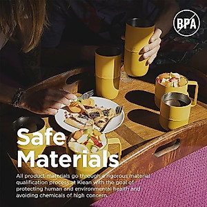 Klean Kanteen Rise Tumbler with Flip Lid Stainless Steel Old Gold 473 ml 1010214