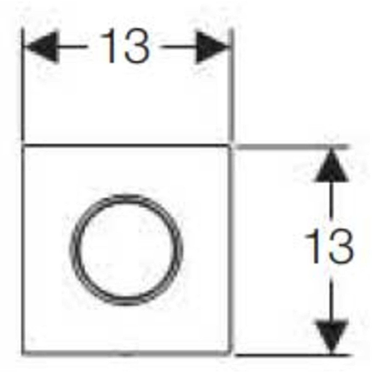 Geberit 116.025.SN.1 Mambo Touch or No-Touch Urinal Flush Plate, Stainless Steel