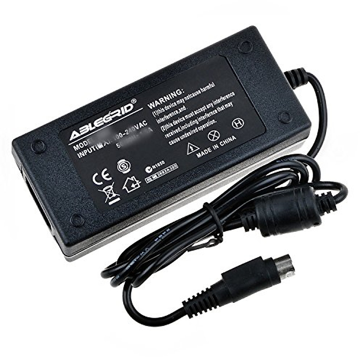 ABLEGRID 4-Pin DIN AC/DC Adapter for Enertronix Model: EXA0904YH I.T.E. Power Supply Cord Cable PS Charger Mains PSU