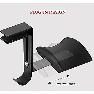 Headset Stand Headphone Hanger Headset Stand Creative Multifunctional Headphone Holder Rack for Audio Studio and Gaming Headphones Headphone Stand (Color : Black)