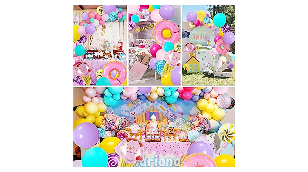Colorful Candy Balloon Arch Kit for Party Decorations