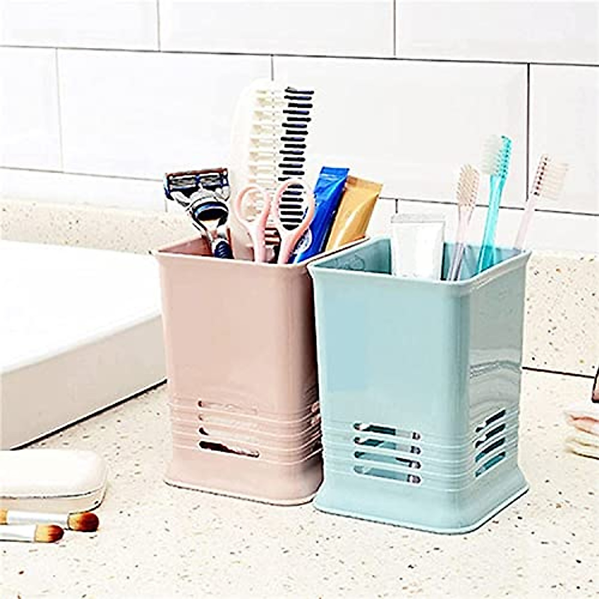 ceramic Utensil Caddy Chopsticks Cage Multi-Function Desktop Partition Rack Hollow Cutlery Shelf Holder Kitchen Drain Pen Holder chopstick holder