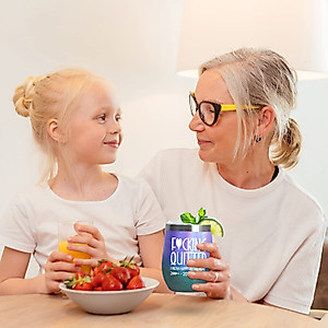 GINGPROUS 2023 Retirement gifts for Women, Quitter I Mean Happy Retirement 2023 Stainless Steel Insulated Wine Tumbler, Retirement Gifts for Women Coworkers Friends Office Grandma Mom(12Oz, Gradient)