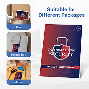 Miseyo Wide Identity Theft Protection Roller Stamp Set - Yellow(3 Refill Ink Included) with Privacy Protection Sticker for Postage Shipping Label 20 Pcs