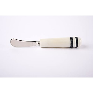 Mud Pie Striped Marble Board Sets (Paddle), board 16"" x 7"" | spreader 7"""