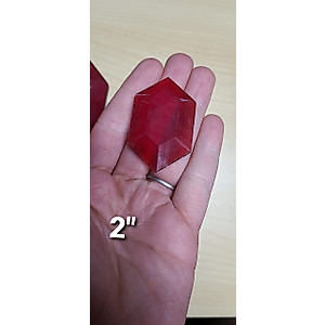 Gemstone Plastic Mold, Resin Mold, Soap Mold, polymer clay mold, gem mold, stone mold, nerd mold, jewelry mold, gamer mold, flexible mold (Mega)