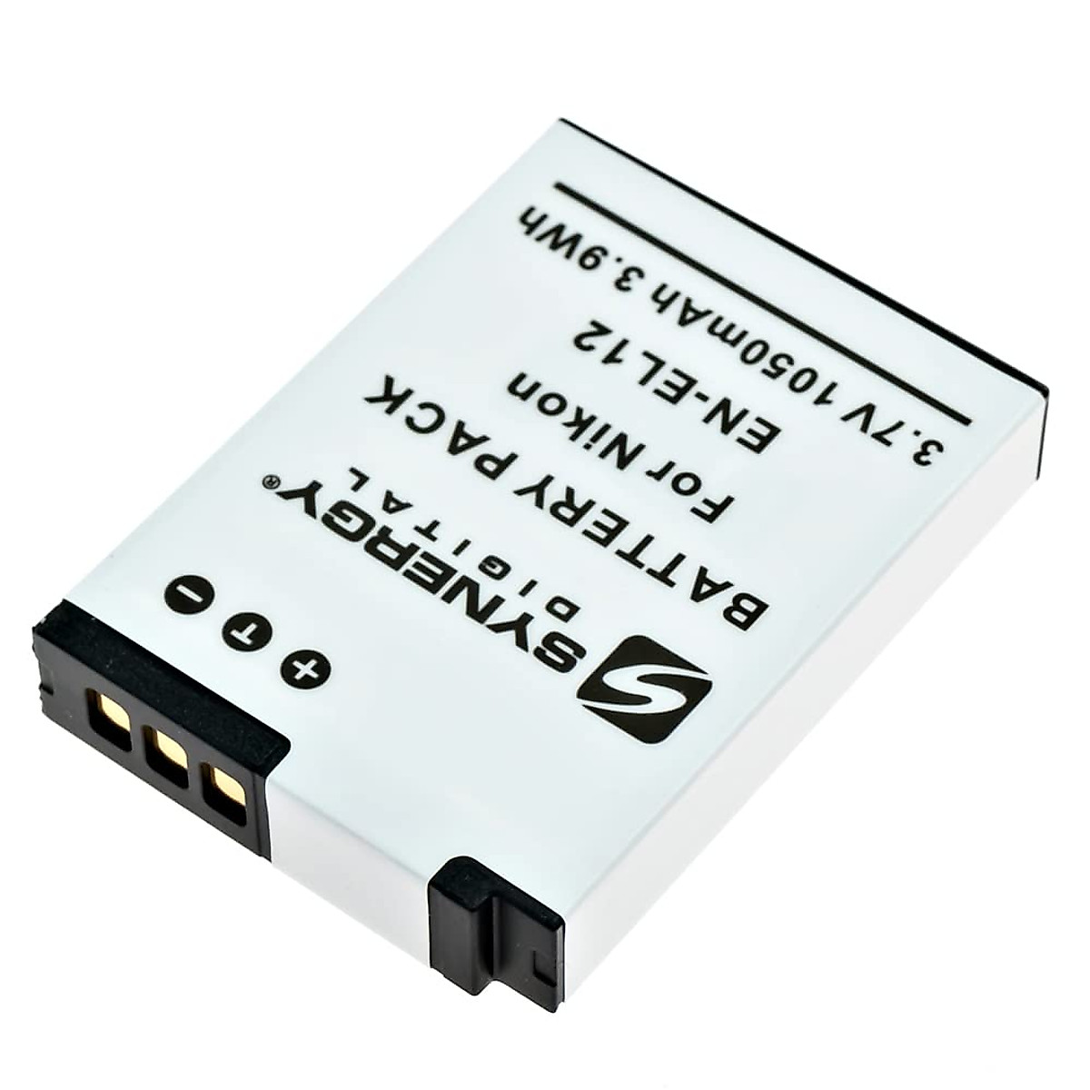 Synergy Digital SDENEL12 Lithium-Ion Battery - Rechargeable Ultra High Capacity (3.7V 1050 mAh) - Replacement for Nikon EN-EL12 Battery