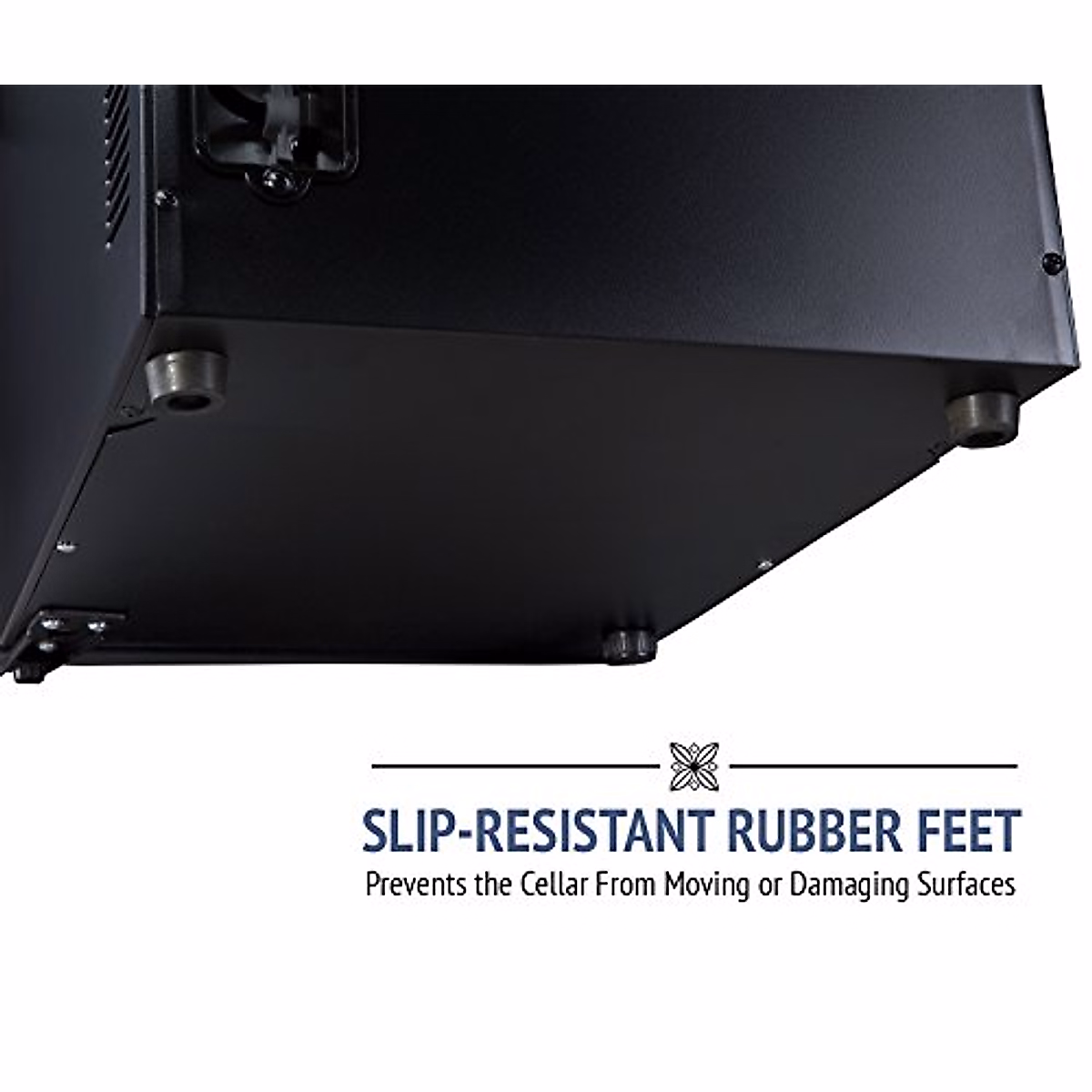 Ivation 8 Bottle Red And White Wine Thermoelectric Wine Cooler/Chiller Counter Top Wine Cellar with Digital Temperature Display, Freestanding Refrigerator Smoked Glass Door Quiet Operation Fridge