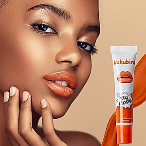 kukubird 6pcs Lip Tattoo Peel & Reveal Waterproof Lipgloss Lip Tint Womens Girl Makeup Beauty Set- Lip Tattoo