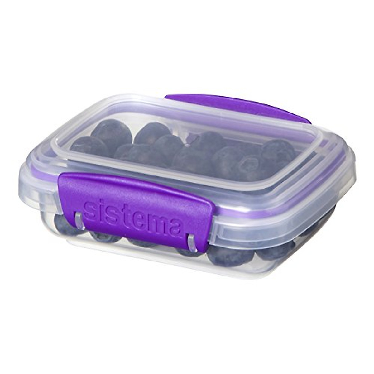Sistema 61520 KLIP IT Accents Food Storage Container, 200 ml - Assorted Colours