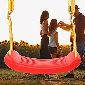 Kids Swing Seat Outdoor Plastic Strong Buckle Kids Swing Seat (Red Laser Wavelength 625‑660nm)