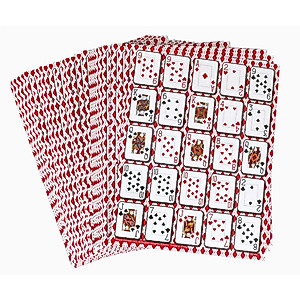Regal Games - Poker Keeno Bulk Game Set - Includes 36 Two-Sided Boards, 600 Scoring Chips, 1 Deck of Standard Poker Cards - 72 Unique Board Layouts- Casino Night Card Game- Compatible w Poker Keno