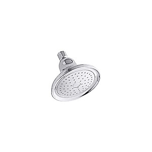 KOHLER 10391-AK-CP Devonshire Single-Function Showerhead, Single Spray Setting, 5-15/16" Sprayface, 2.5 GPM, Polished Chrome