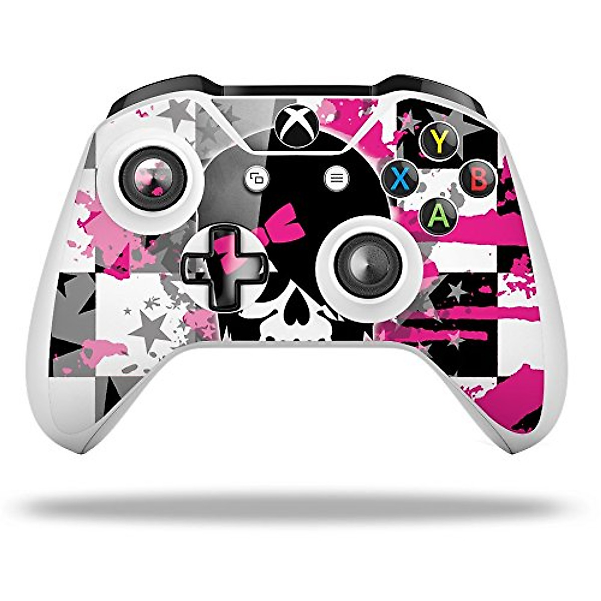 WraptorSkinz Decal Vinyl Skin Wrap compatible with XBOX One S/X Controller - Scene Kid Girl Skull (CONTROLLER NOT INCLUDED)