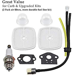 Ferilter SRM 225 Carburetor for Echo GT225 GT225i GT225L PAS225 PE225 PPF225 SHC225 SRM225U SRM225 RB-K93 Trimmer Premium Weed Eater Edger Carb with Tune Up Kit