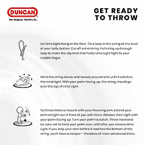 Duncan Toys Limelight LED Light-Up Yo-Yo, Beginner Level with LED Lights, Clear and Blue