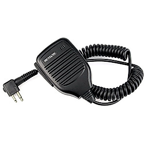 Retevis Two Way Radio Speaker Mic,2 Pin Shoulder Speaker Microphone Compatible with Motorola CP200 CP250 GP88S SP50 CT450LS PRO3150 PR400 RDU4100 RDU4160D RMU2040 Walkie Talkies (1 Pack)
