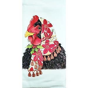 Mary Lake Thompson Winter Scarf Hen Chicken Dish Towel