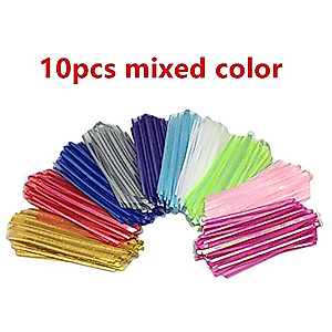 FQTANJU Pull Bow Mixed Color Large Organza Pull Bows Gift Wrapping Pull Bow with Ribbon for Wedding Present Baskets, 6 Inches,10 Pieces