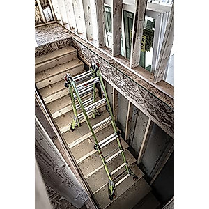 Little Giant Ladder Systems Dark Horse 2.0, M17, 17ft, Multi-Position Ladder, Fiberglass, Type 1A, 300 lbs Weight Rating, (16117-001)