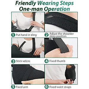 Kids Arm Sling, Multiple Fixed Design, Fashion Medical Arm Support, Comfort, Right & Left Child Arm Slings for Shoulder, Elbow, Wrist Injury, Adjustable for Girl & Boy