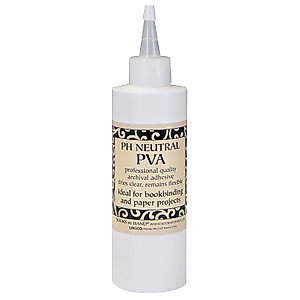 Books By Hand, PH Neutral PVA Adhesive, Archival Quality and Acid-Free, Dries Clear - 8 Ounce