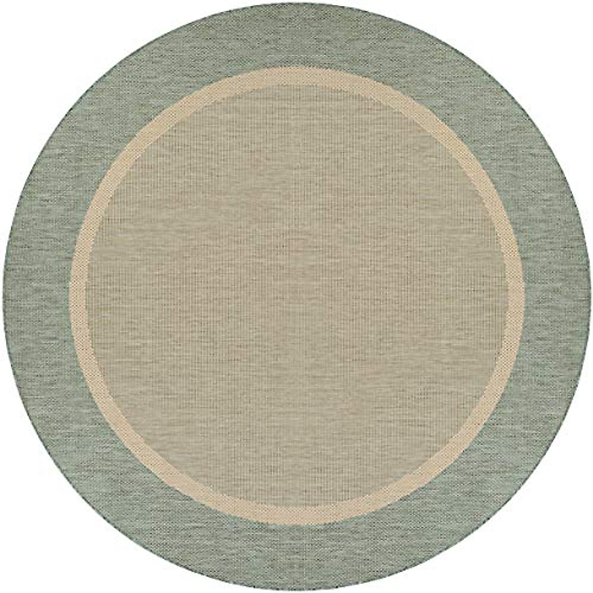 Couristan Styria Texture Area Rug, 7'6" Round, Natural-Green