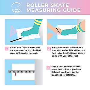 C SEVEN C7skates Cute Roller Skates for Girls and Adults (Aquamarine, Women's Women's 8 / Men's 7)