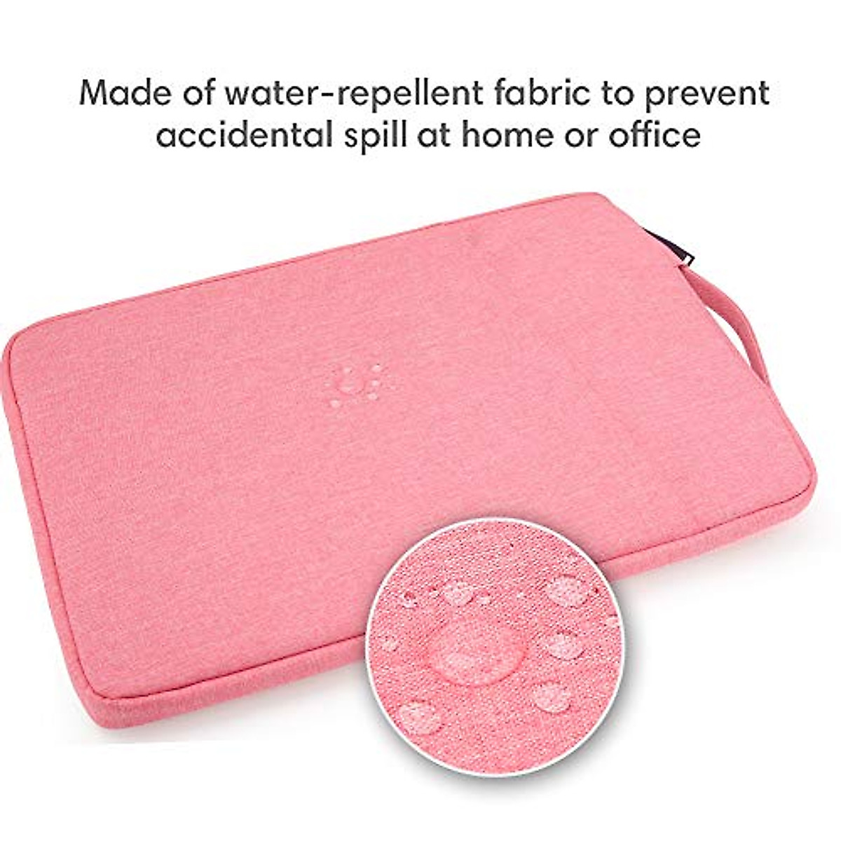 Graphics Drawing Tablet Carrying Case Sleeve for XP-Pen Deco 01 V2, Artist 12 Pro, Huion H610 Pro, Wacom Cintiq Pro 13, VEIKK A30 A50 (Pink)