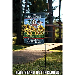 Toland Home Garden 112133 Glory Church Patriotic Flag 12x18 Inch Double Sided Patriotic Garden Flag for Outdoor House Flower Flag Yard Decoration