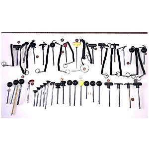 SB DISTRIBUTION LTD SBDs World Class MAGNETIC Pin, Tensile (3/8" Dia 4-1/4" Locking Space) w/BLACK T Handle Knob - Universal Weight Stack Replacement SELECTOR KEY