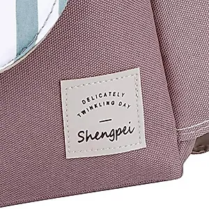 Baby Stroller Hanging Bag Universal Cup Holder Storage Bag Strollers Accessory With Movable Internal Partitionbaby Store Bottles Coffee Cups(Mint stripes)