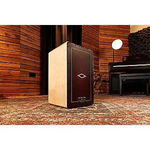 Meinl Artisan String Cajon with Dark Red Burst Frontplate / Baltic Birch Body - MADE IN SPAIN - Soleá Line, 2-YEAR WARRANTY (AESLRB)
