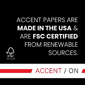 Accent Opaque 17” x 11” White Cardstock Paper, 100lb, 271gsm – 200 Sheets (1 Ream) – Premium Smooth Heavy Cardstock, Printer Paper for Invitations, Cards, Menus, Business Cards – 188093R