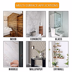 Door Stoppers Wall Protector 2” (6 Pack) - Clear Door Bumpers with Strong Adhesive Glue - Shock Absorbent and Discreet Wall Protectors from Door Knobs