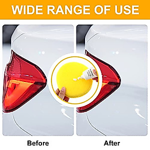 Tallew 50 Pcs Car Wax Microfiber Applicator Pads with Finger Pocket Auto Wash Soft Foam Sponge with Finger Pocket for Cars Buffing Detailing Cleaning (5.12'' Diameter, Yellow Green Blue Dark Blue)