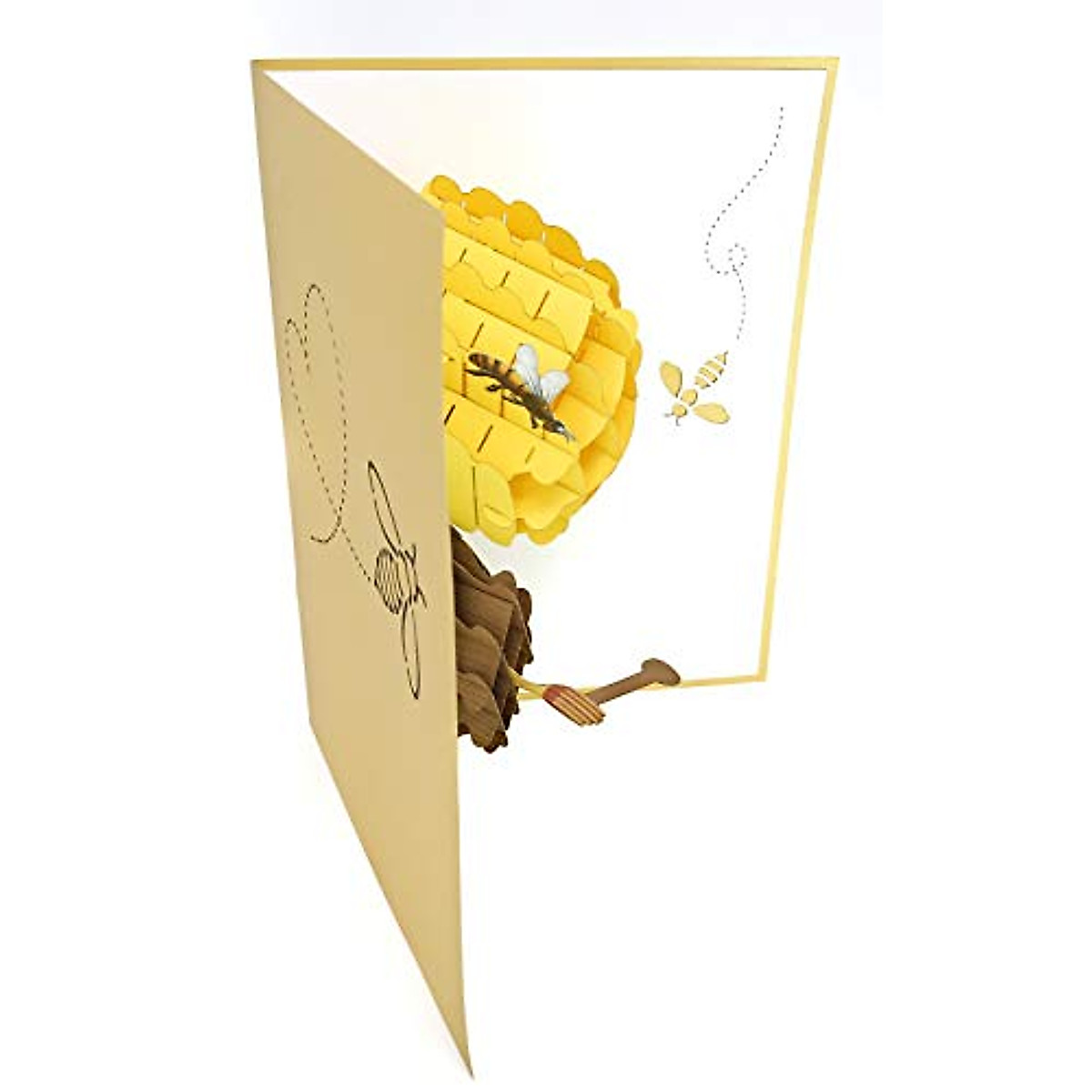 PopLife Beehive and Honeypot Pop Up Card for your HONEY! - Mothers Day Pop Up, Anniversary Card, Happy Birthday, Just Because, Gift for Her - Husband for Wife, for Daughter, for Son, for Grandkids